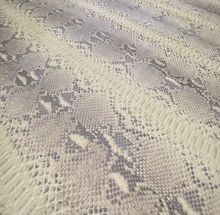 Custom Design Coffee Table Covered in Beige Python, circa 2012 For Sale ...
