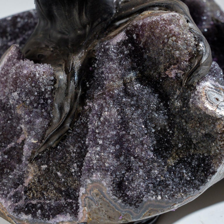 Custom Designed, Genuine Amethyst Clustered Gemstone Tree on Amethyst ...