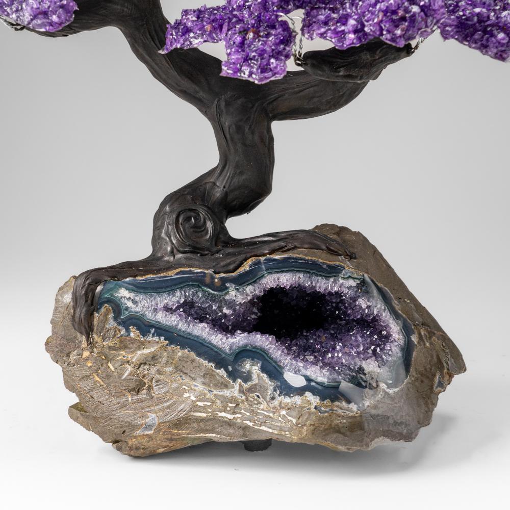 Custom Designed, Genuine Amethyst Clustered Gemstone Tree on Amethyst ...