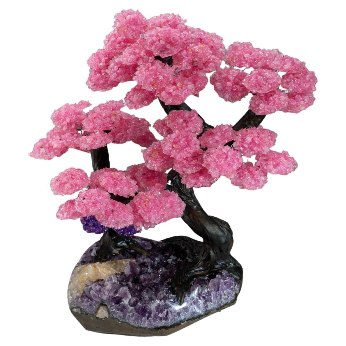 Custom Designed, Genuine Amethyst Clustered Gemstone Tree on Matrix For ...