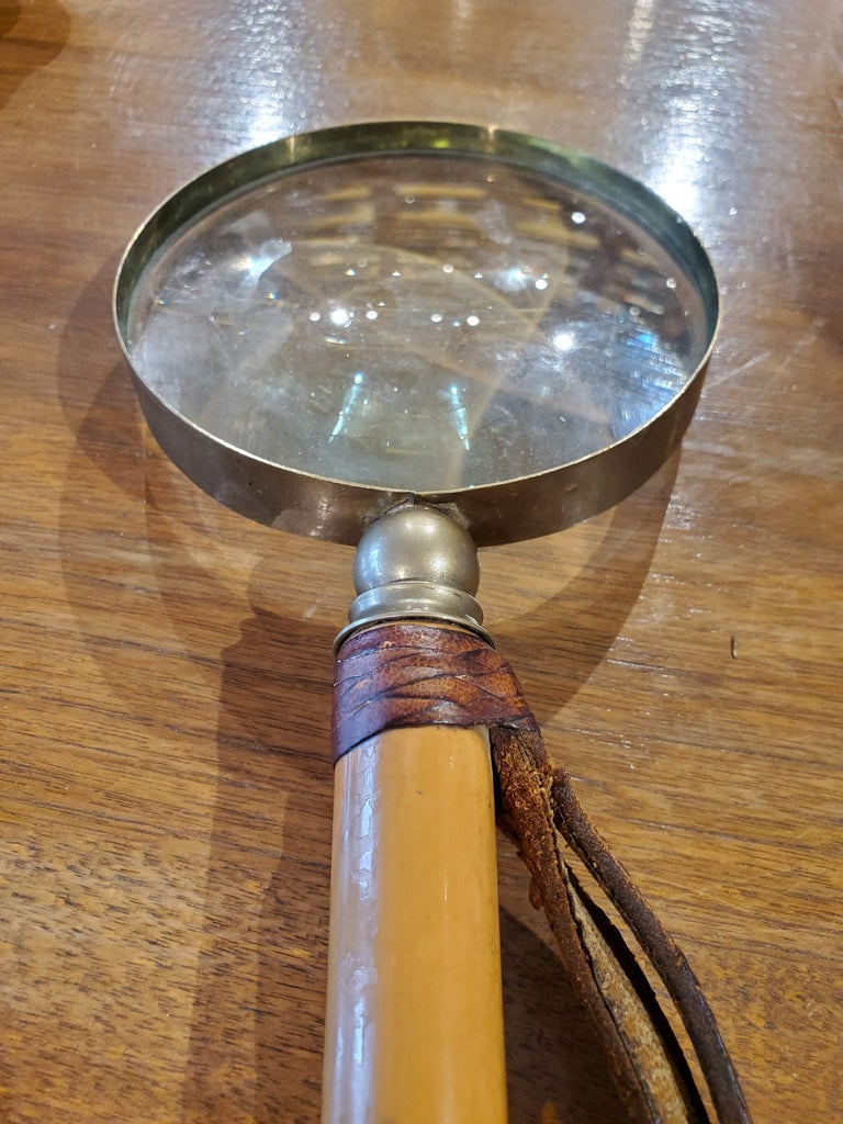 19th Century English Wood Handle Magnifying Glass at 1stDibs