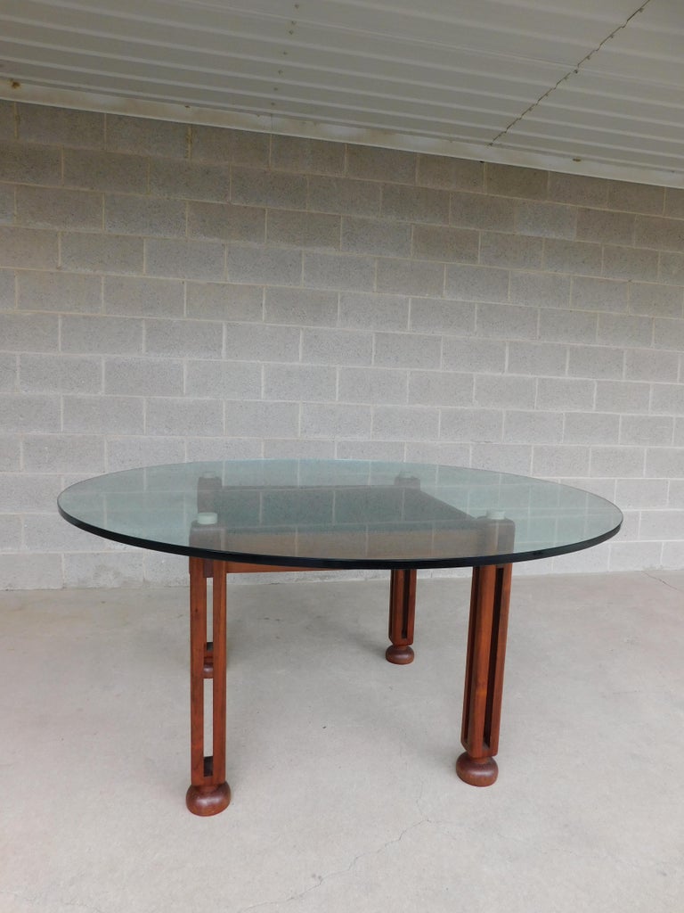 Custom Designer Teak Mid-Century Modern Style Dining Table For Sale at ...