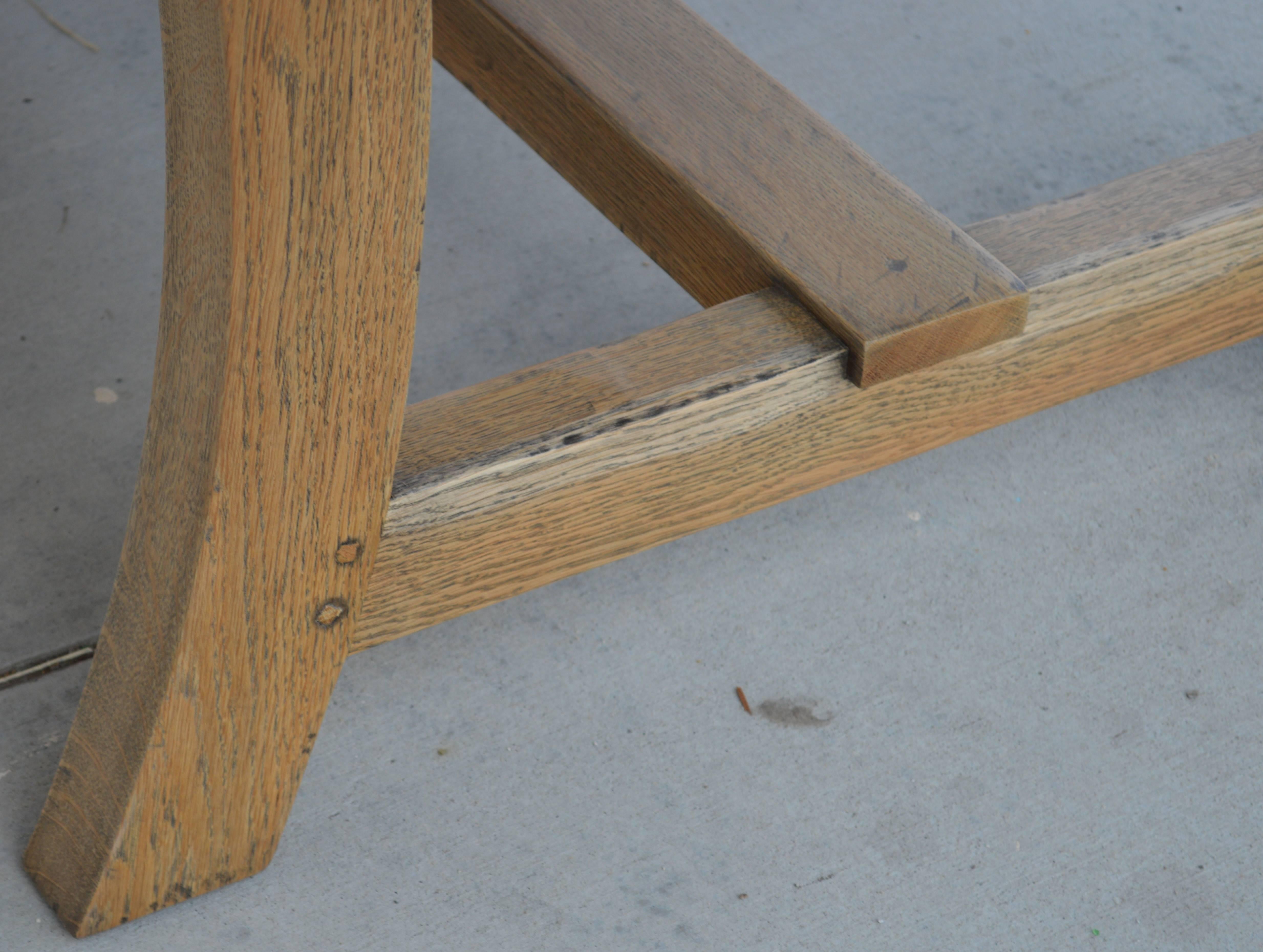 Custom Dining Table in Rift-Sawn White Oak For Sale at 1stDibs