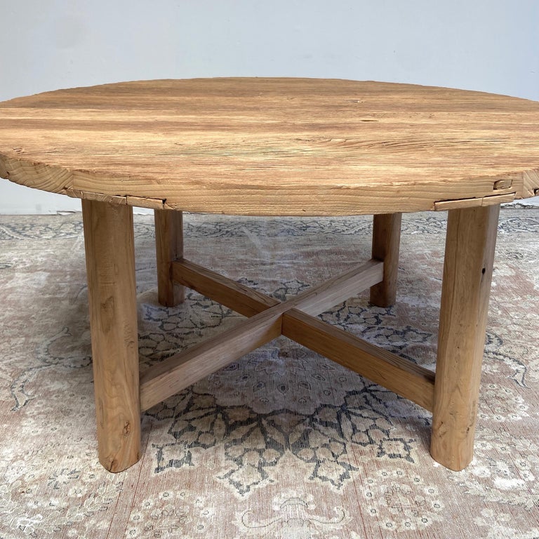 Custom Elm Wood Dining Table at 1stDibs