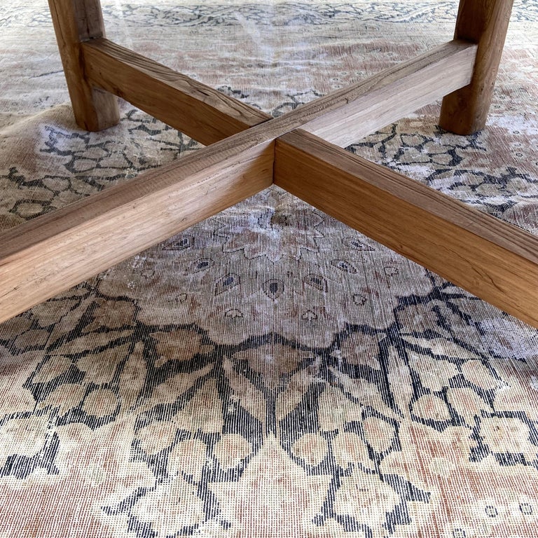 Custom Elm Wood Dining Table at 1stDibs