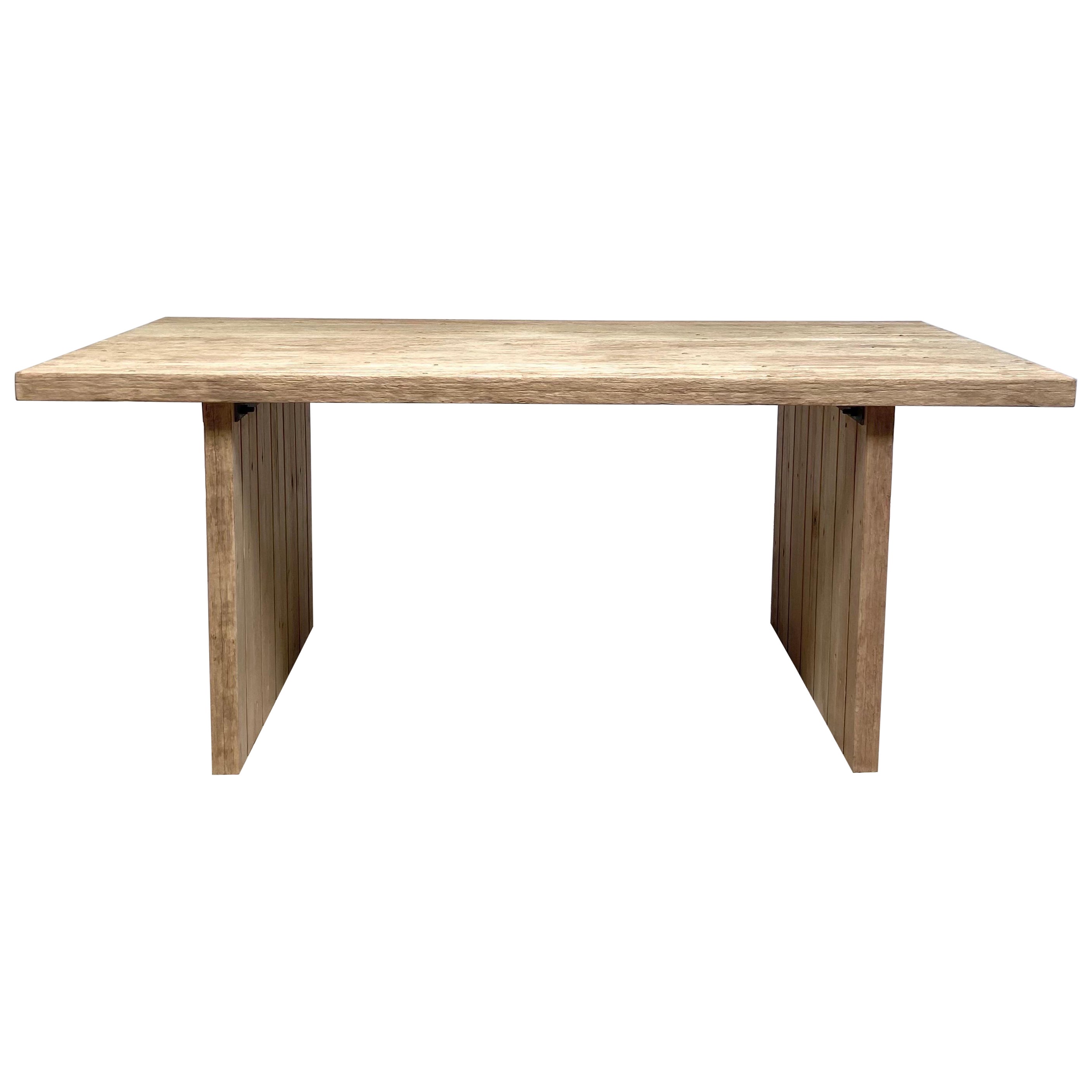 Bleached Elm Wood Dining Table at 1stDibs | bleached elm furniture ...