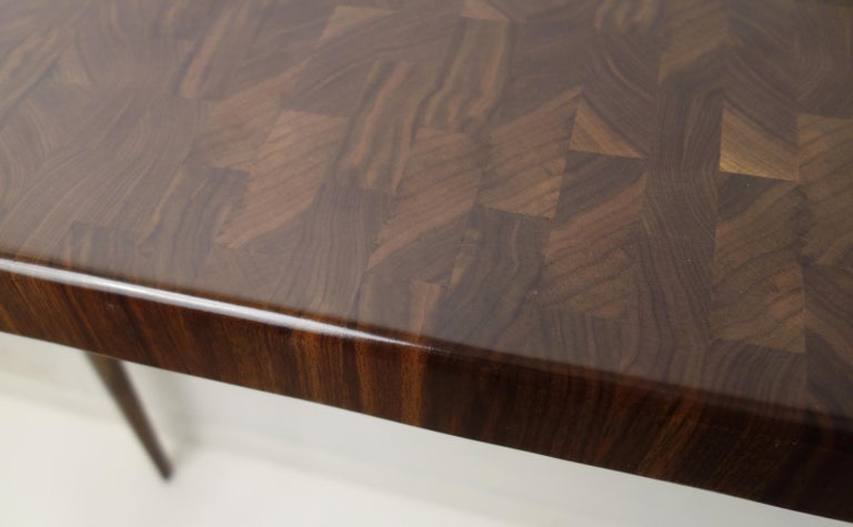Custom Endgrain Console in Walnut For Sale at 1stDibs