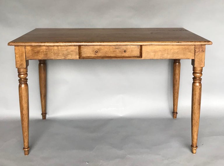 Custom Farmhouse Style Writing Desk with Pencil Drawer For Sale at 1stDibs