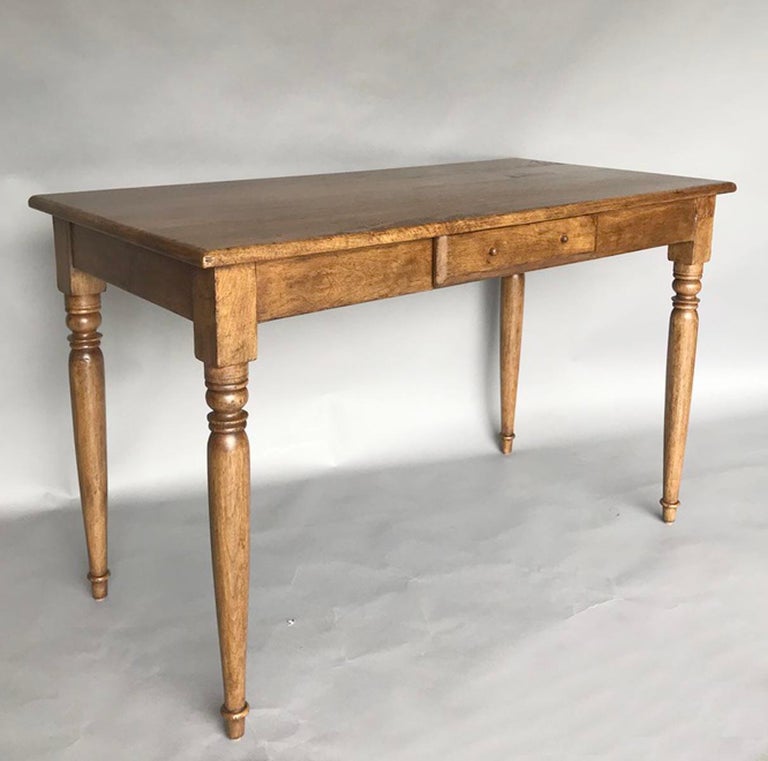 Custom Farmhouse Style Writing Desk with Pencil Drawer For Sale at 1stDibs