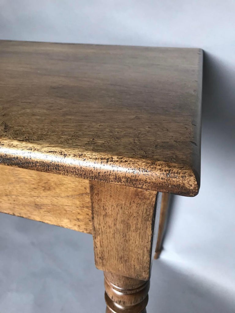 Custom Farmhouse Style Writing Desk with Pencil Drawer For Sale at 1stDibs