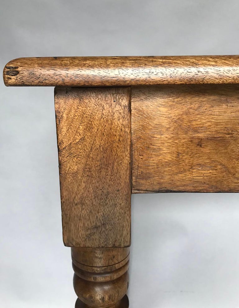 Custom Farmhouse Style Writing Desk with Pencil Drawer For Sale at 1stDibs