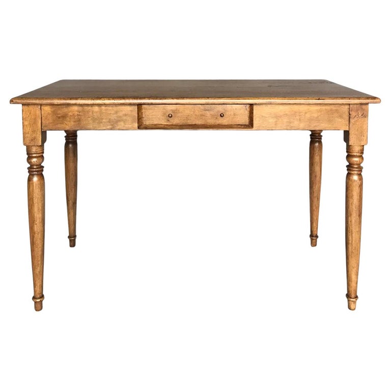 Custom Farmhouse Style Writing Desk with Pencil Drawer For Sale at 1stDibs