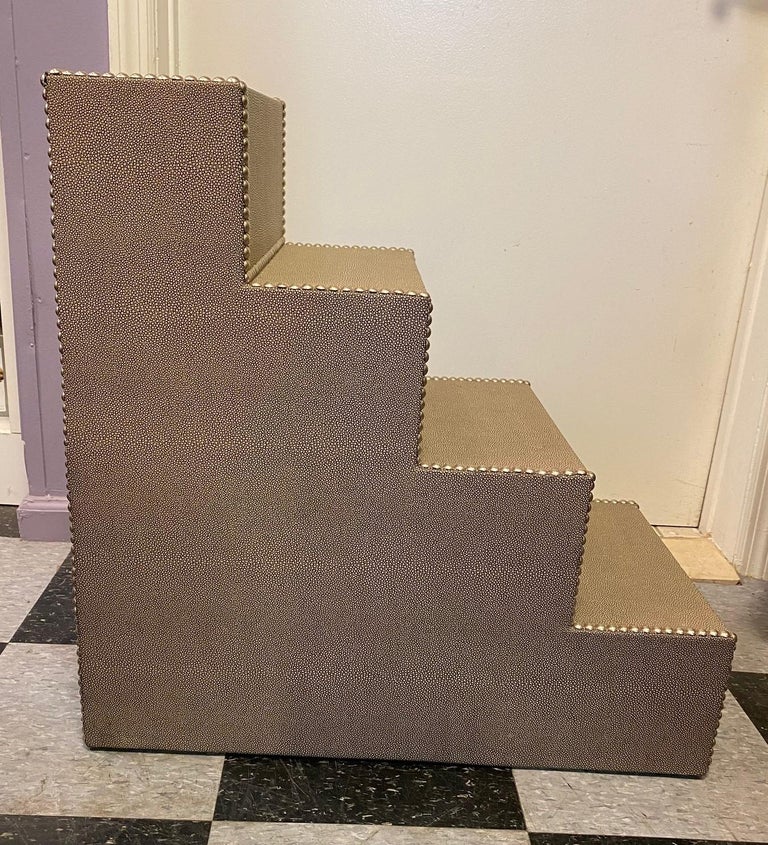 Custom Faux Shagreen Steps For Sale at 1stDibs