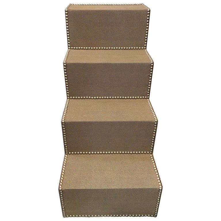 Custom Faux Shagreen Steps For Sale at 1stDibs