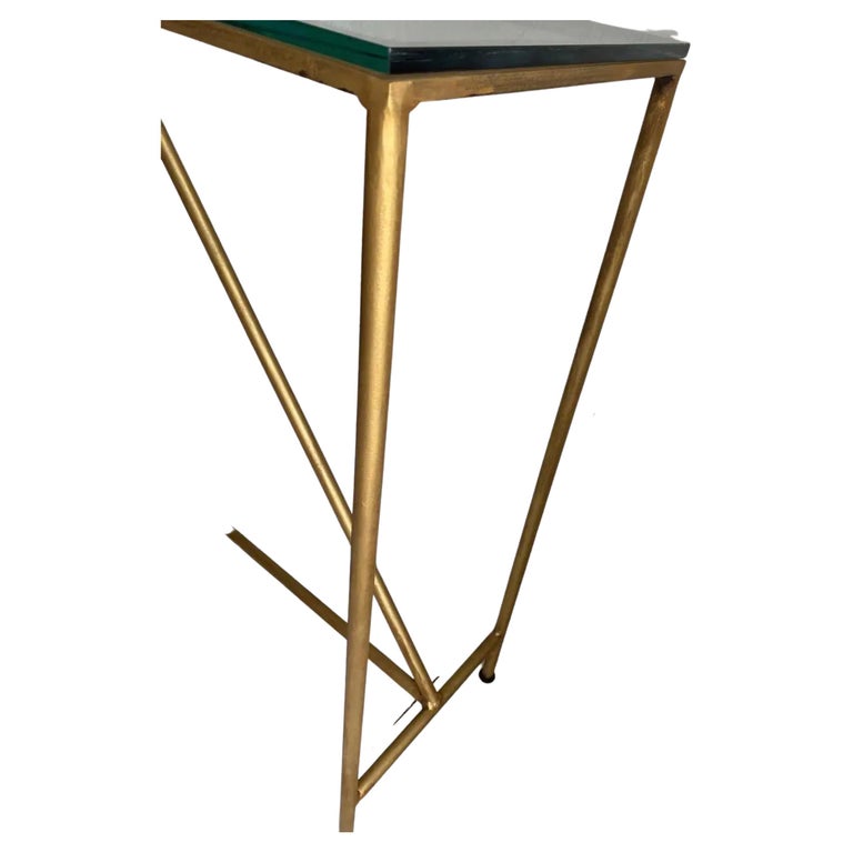 Custom Gilt Metal Iron Base Console Table, Desk, or Ding Table Base For ...