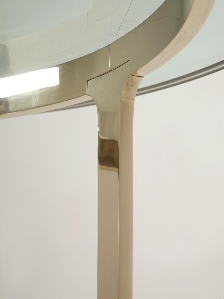 Custom Handmade Round Center Hall Table in Solid Bronze Available in ...