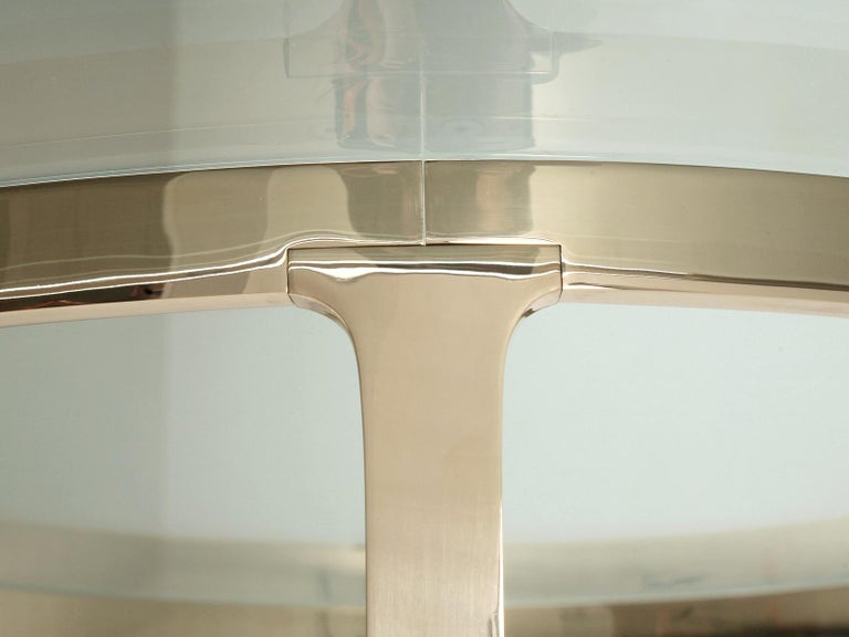 Custom Handmade Round Center Hall Table in Solid Bronze Available in ...