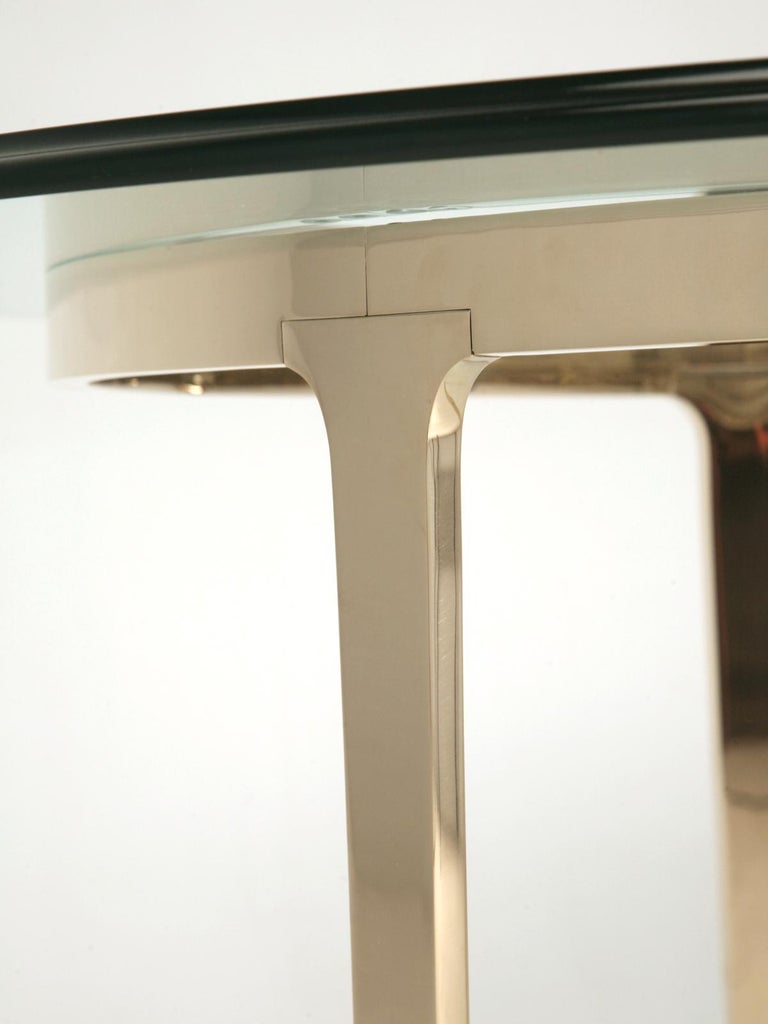 Custom Handmade Round Center Hall Table in Solid Bronze Available in ...