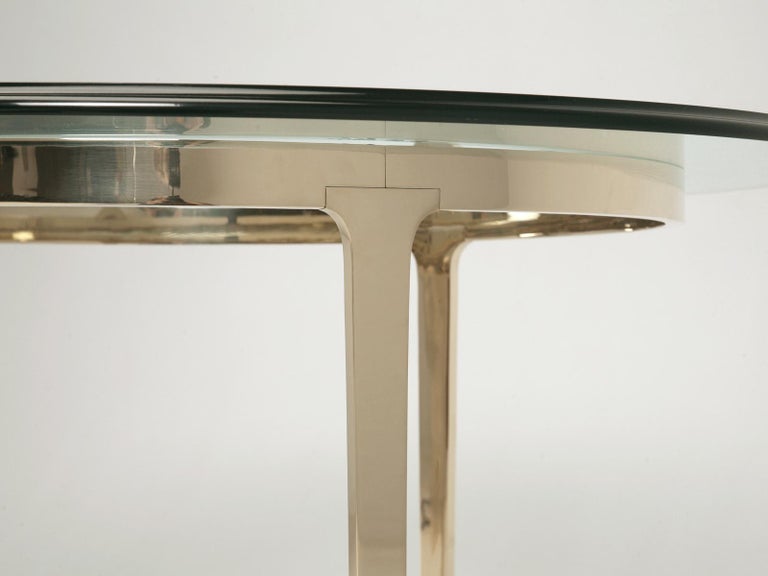 Custom Handmade Round Center Hall Table in Solid Bronze Available in ...