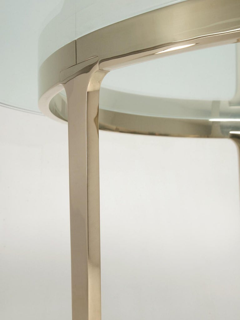 Custom Handmade Round Center Hall Table in Solid Bronze Available in ...