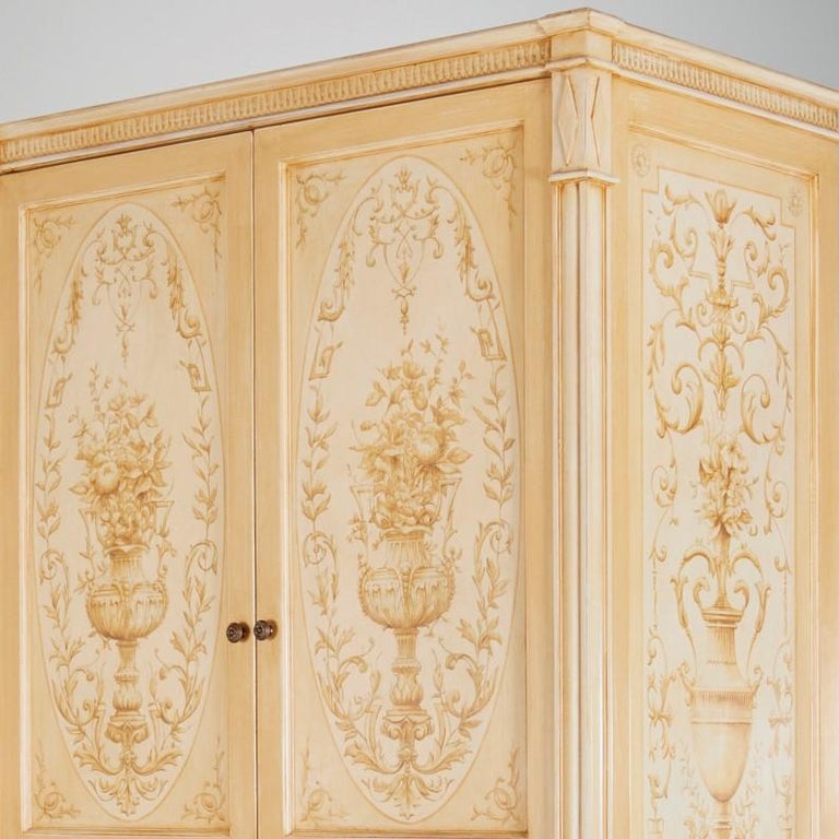 Custom Hand Painted Louis XVI Style Armoire by Ned Marshall Interiors ...