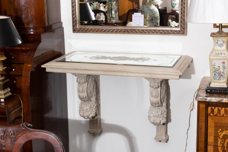 Custom Hanging Wall Bracket / Console For Sale at 1stDibs