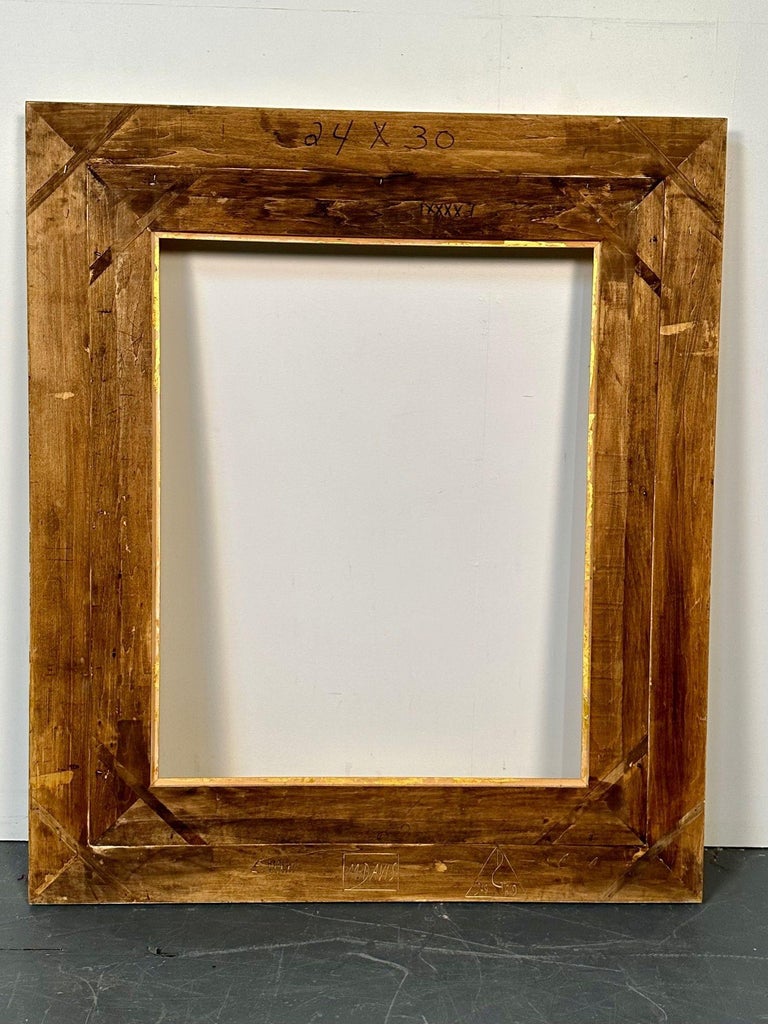 Custom Hollywood Regency Style Carved Giltwood Mirror / Painting Frame ...