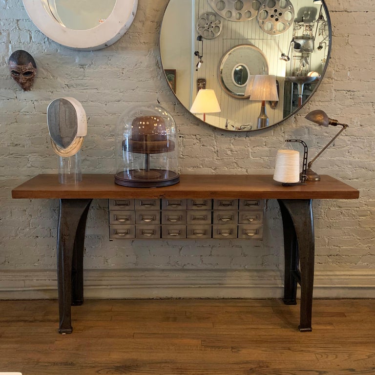 Custom Industrial Console Work Table at 1stDibs | custom work tables