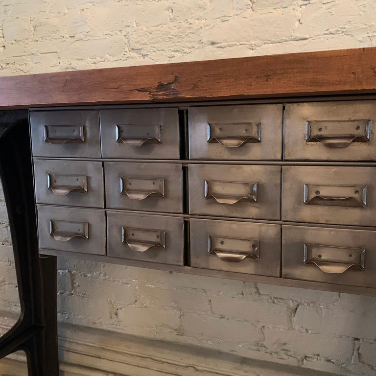 Custom Industrial Console Work Table at 1stDibs | custom work tables