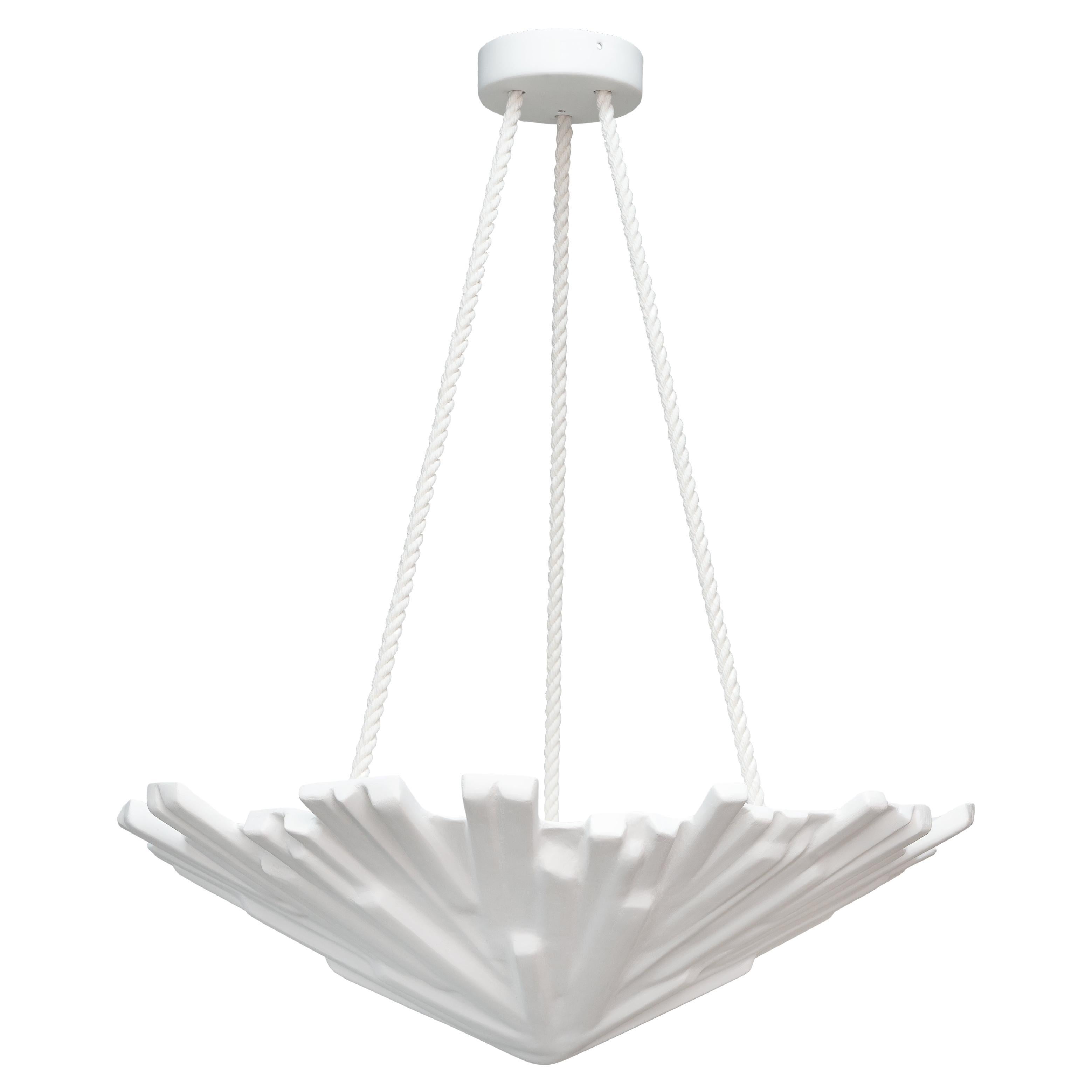 Custom Plaster Lev Fixture For Sale at 1stDibs | plaster cone pendant ...