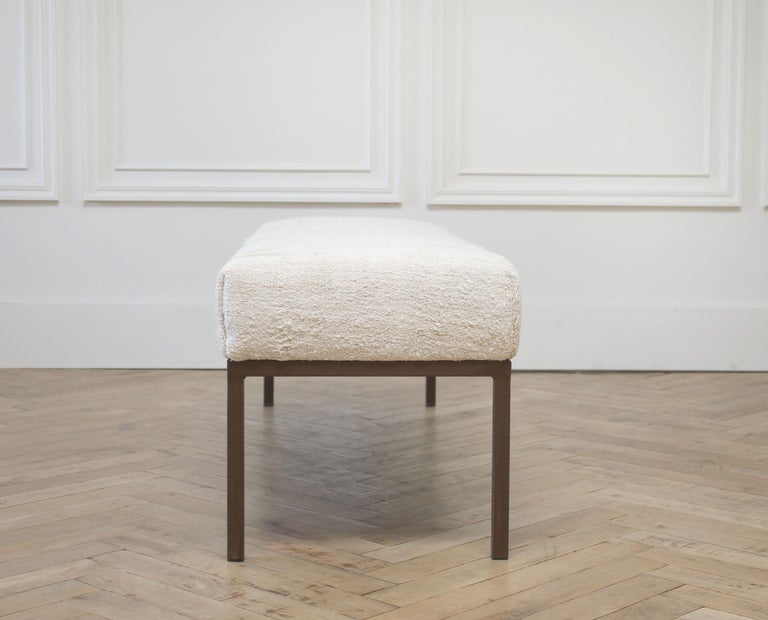 Custom Iron and Vintage Rug Upholstered Bench at 1stDibs | rug bench ...