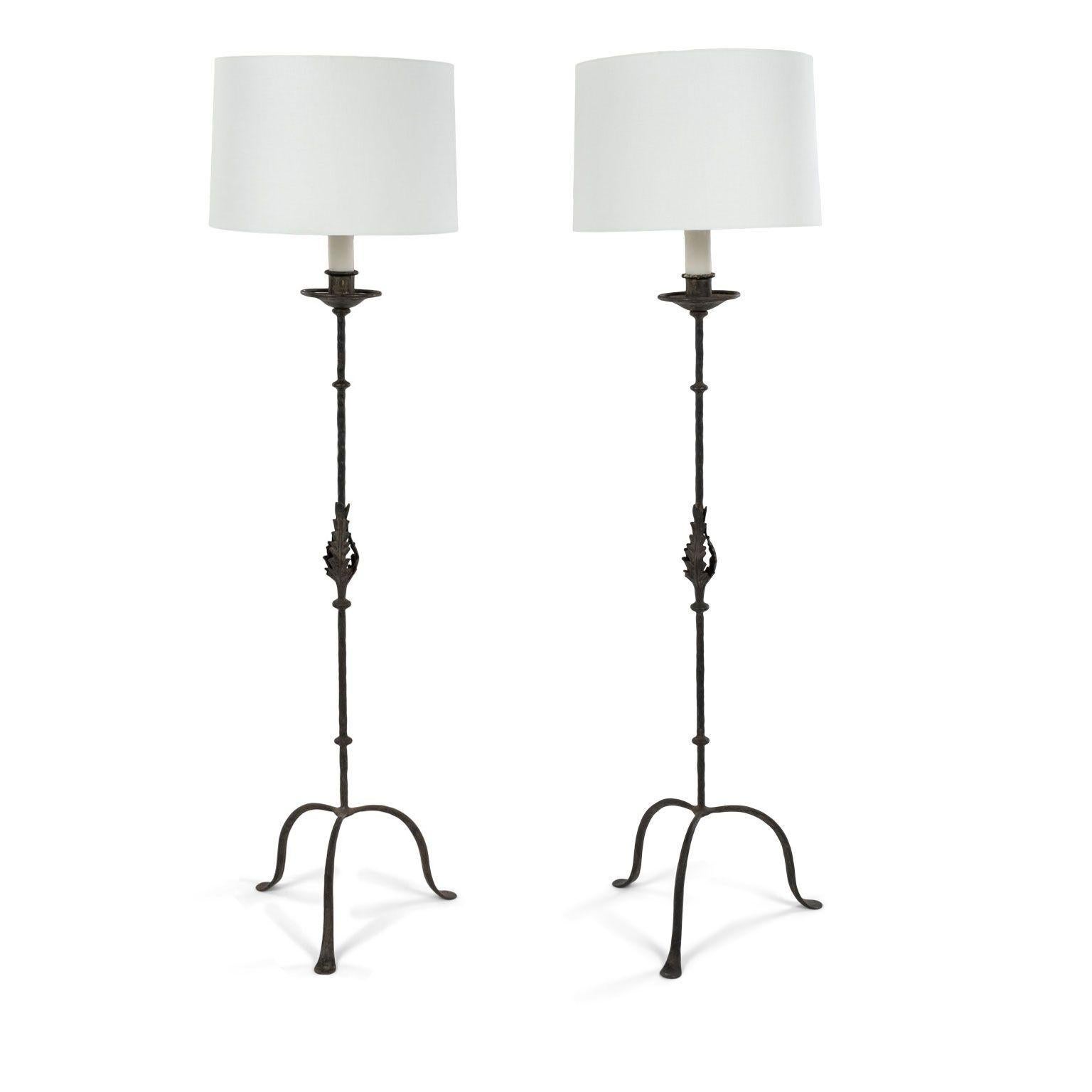 Custom Iron Floor Lamp For Sale at 1stDibs