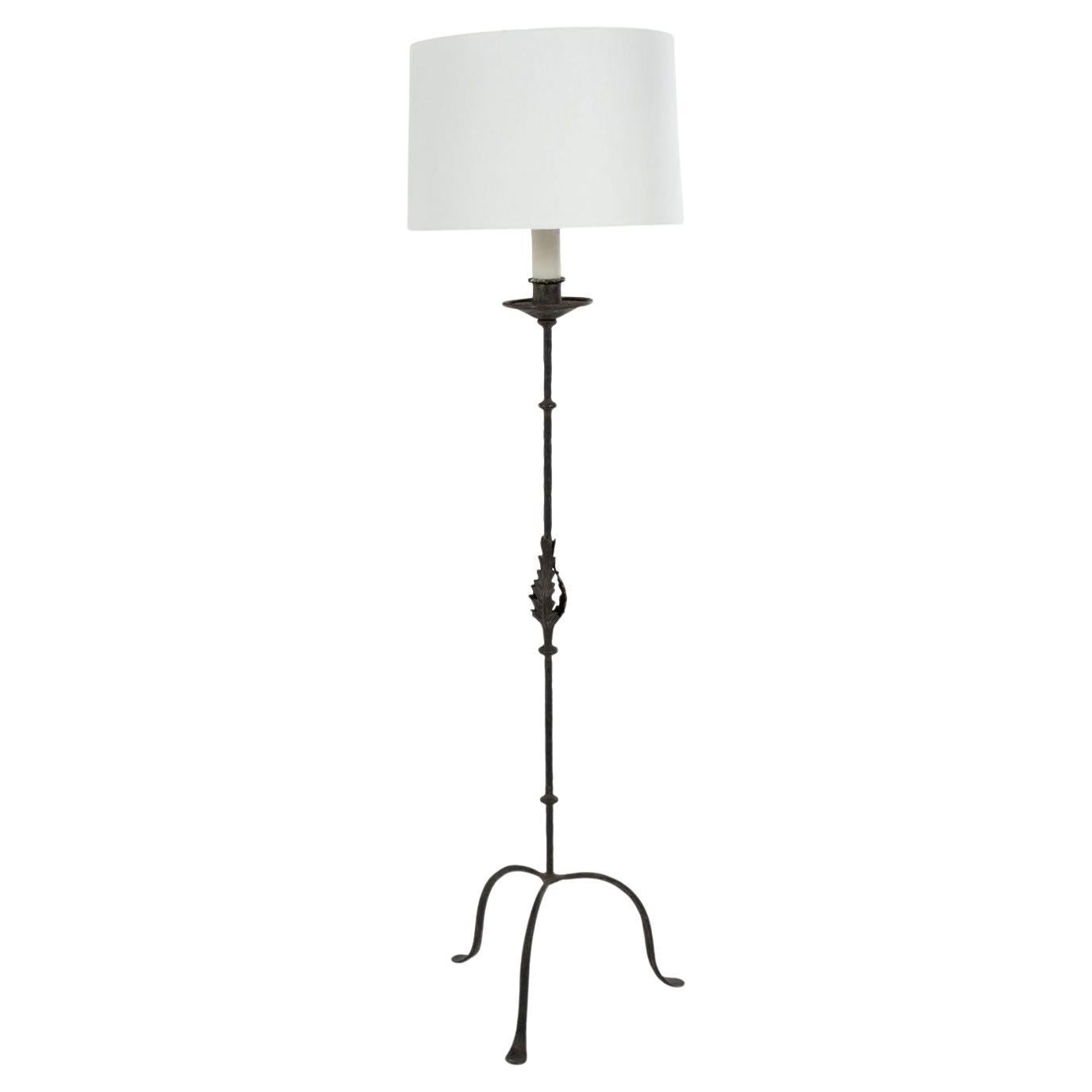 Custom Iron Floor Lamp For Sale at 1stDibs