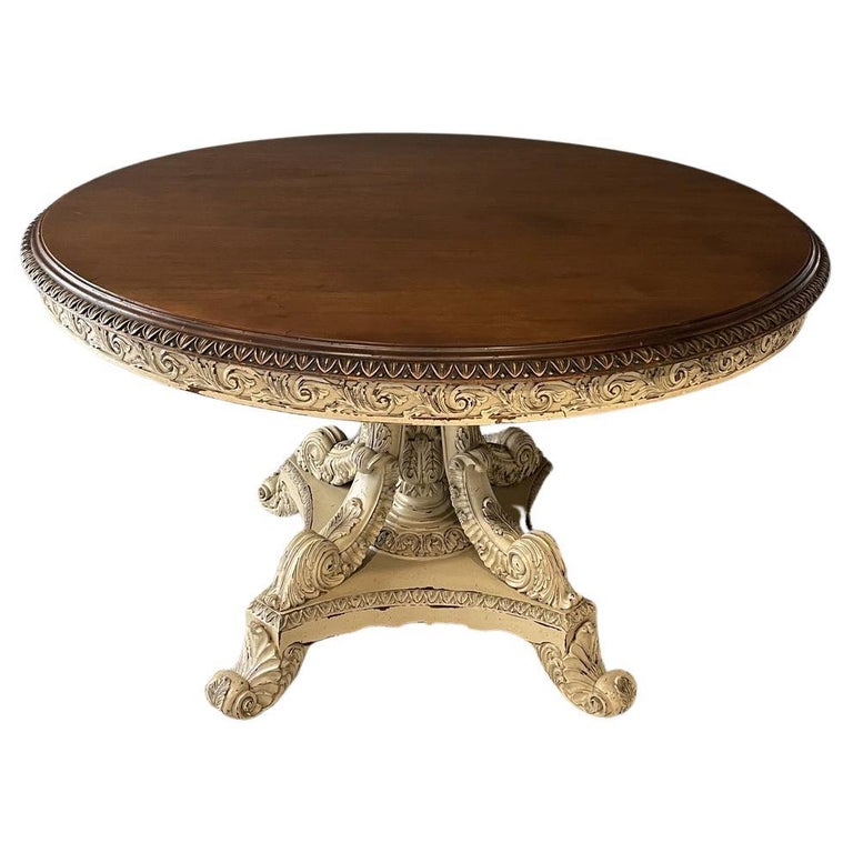 Custom Large Pub Height Farmhouse Modern Dining Table For Sale at 1stDibs