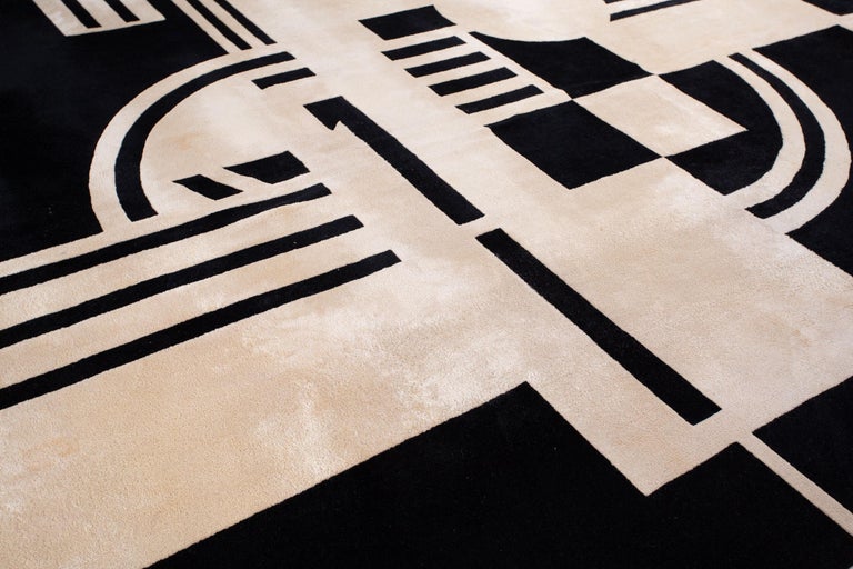 Custom Large Scale Art Deco Style Area Rug by Patterson Flynn Martin at ...