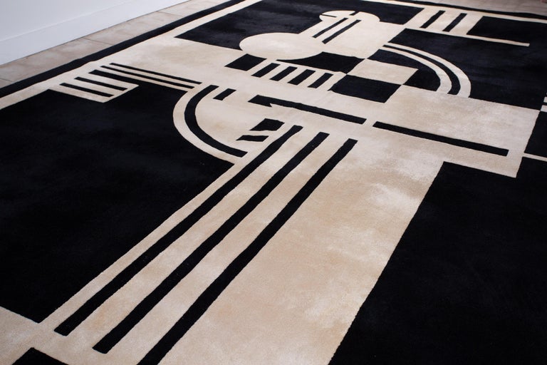 Custom Large Scale Art Deco Style Area Rug by Patterson Flynn Martin at ...