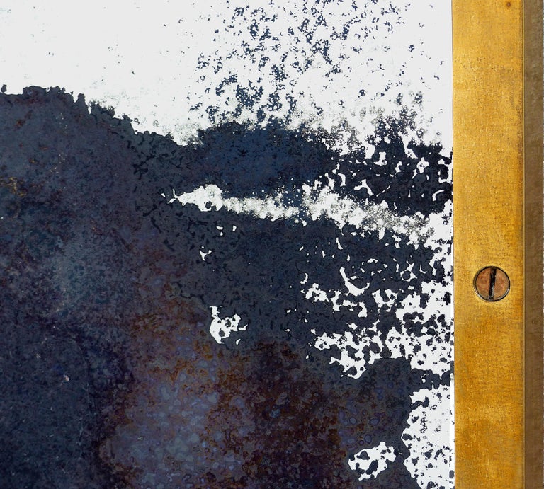 Custom Made Brass and Copper Mirror with Aged Mirror at 1stDibs ...