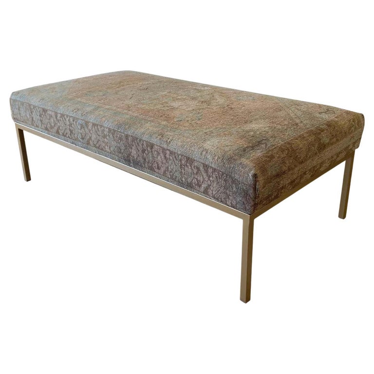 Custom Made Cocktail Ottoman from COM RUG for SARA at 1stDibs