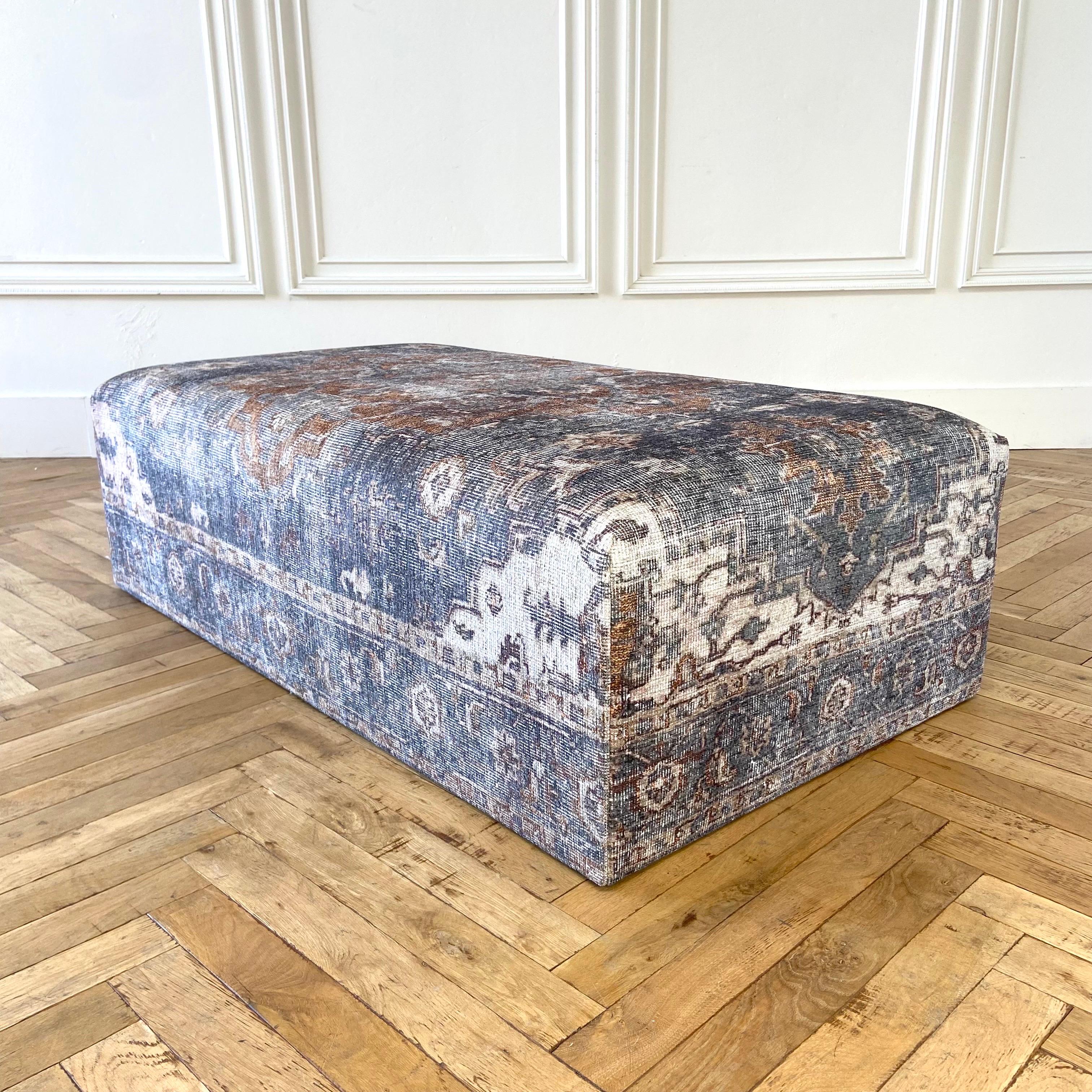 Custom Made for Samantha Cube Ottoman Style COM at 1stDibs