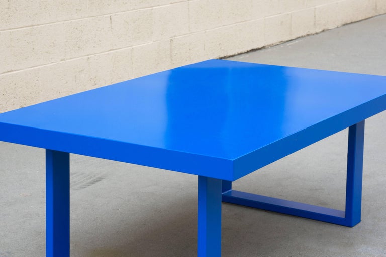 Custom Made Minimalist Steel Coffee Table For Sale at 1stDibs | custom ...