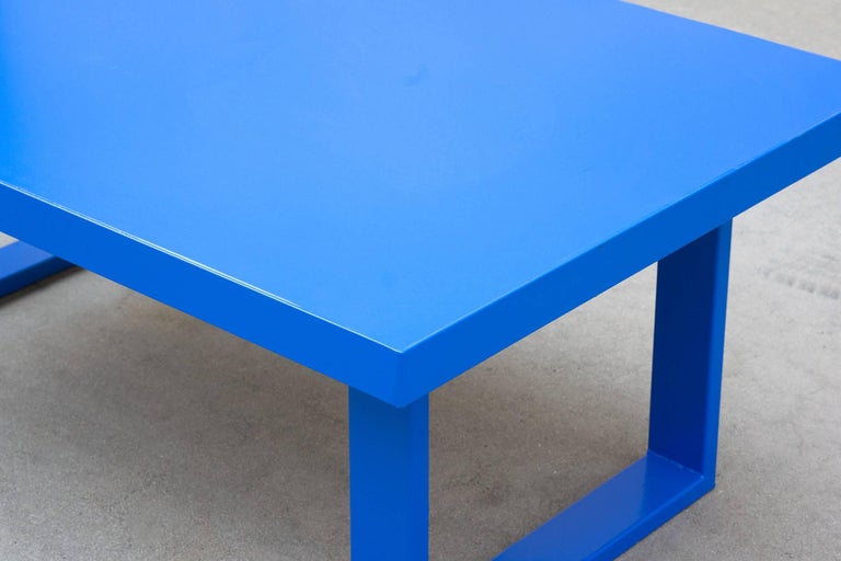 Custom Made Minimalist Steel Coffee Table For Sale at 1stDibs | custom ...