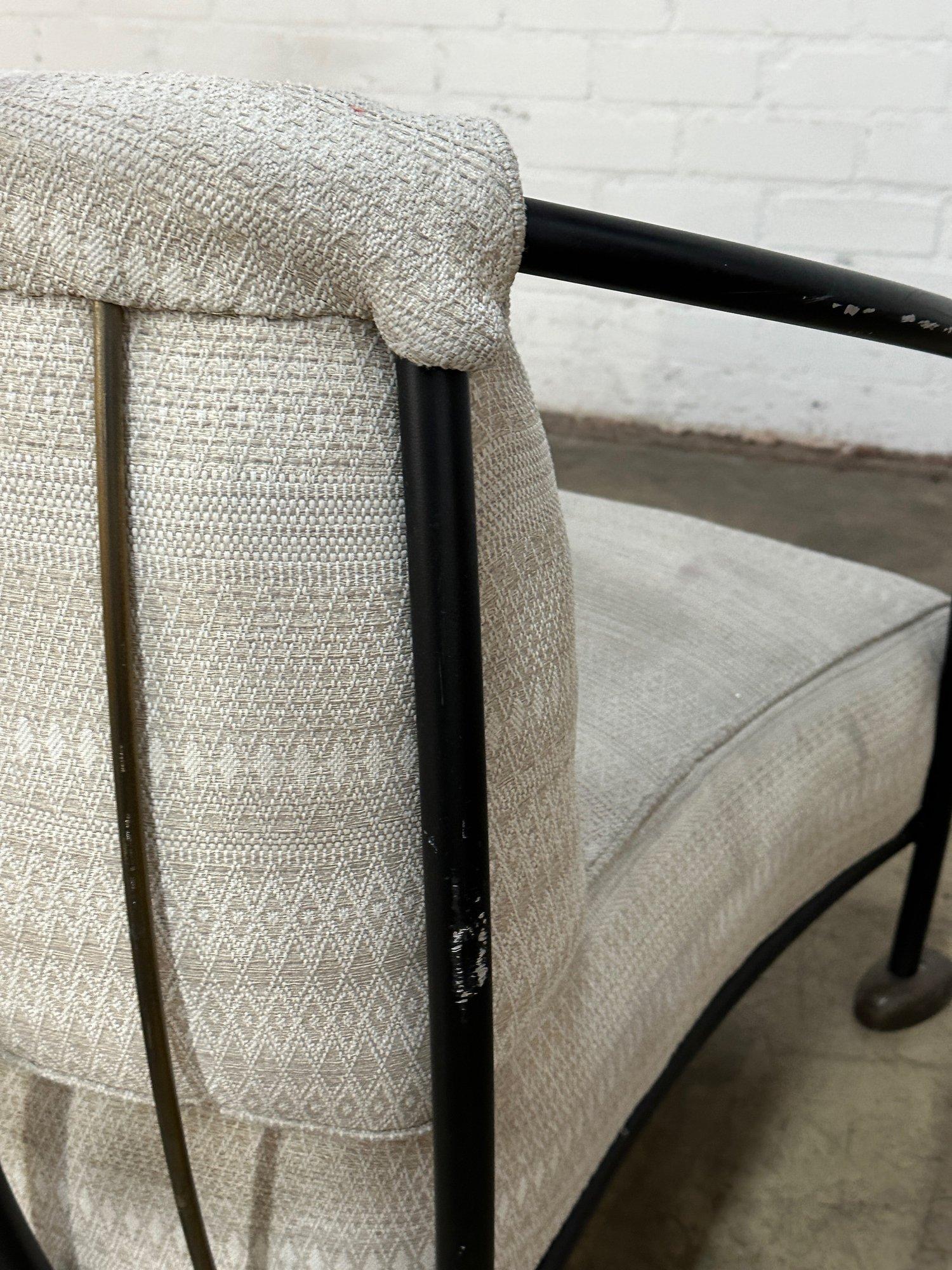 Custom Made Mixed Metals Lounge Chair - Sold Separately For Sale at 1stDibs