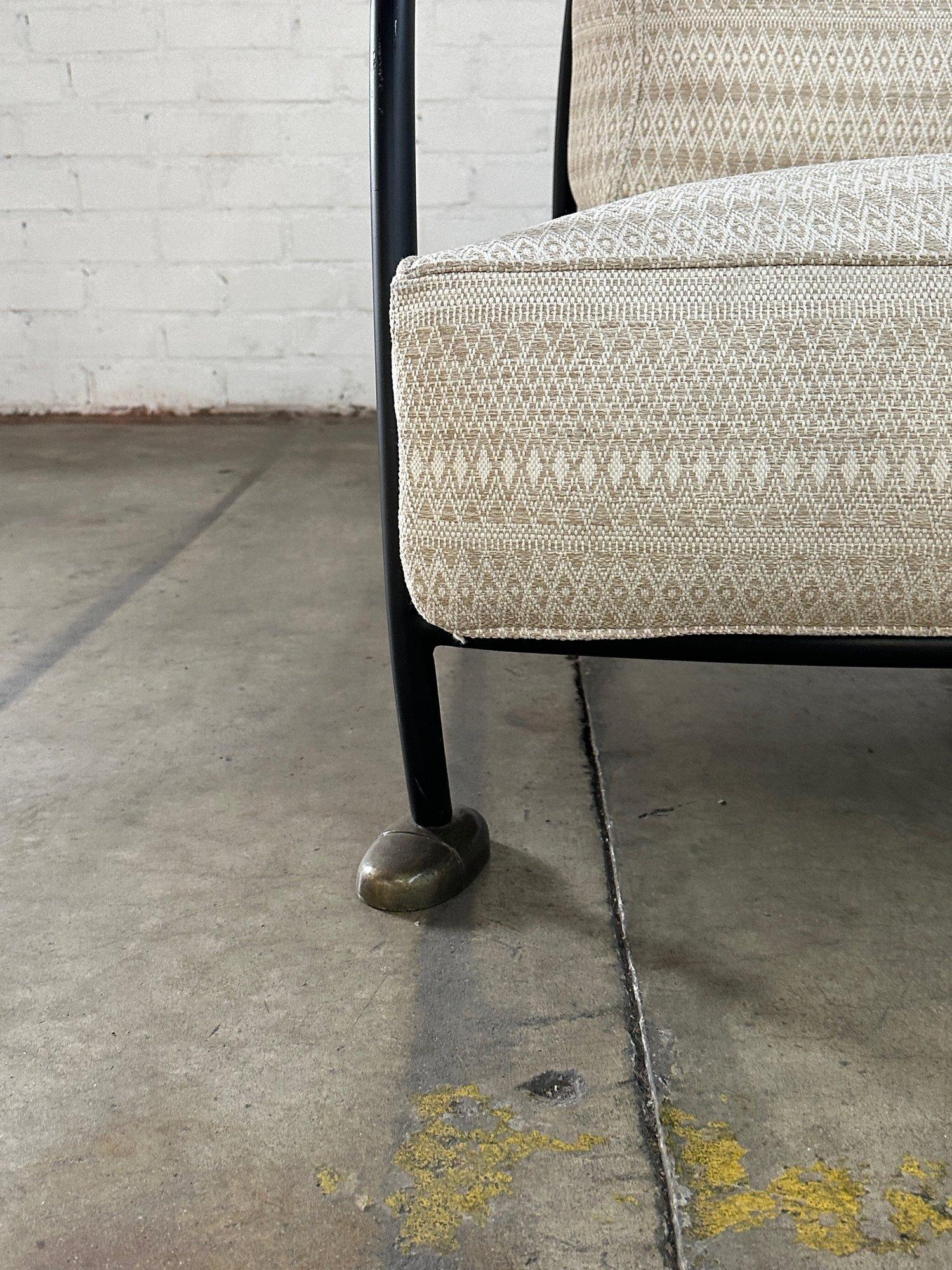 Custom Made Mixed Metals Lounge Chair - Sold Separately For Sale at 1stDibs