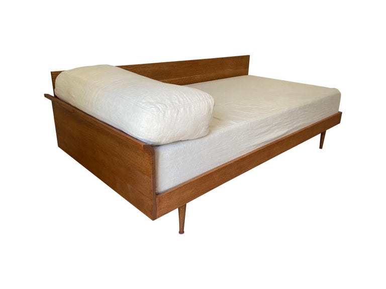 Custom Made Oak Wooden DayBed For Sale at 1stDibs