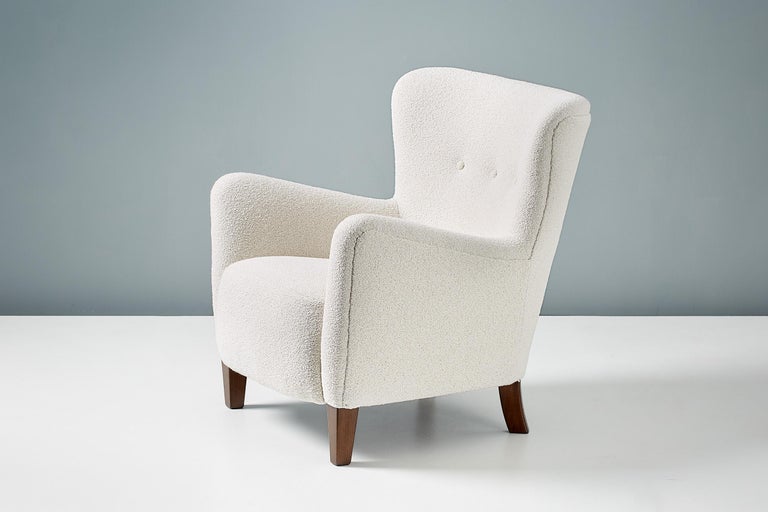 Custom Made RYO Boucle Lounge Chair For Sale at 1stDibs