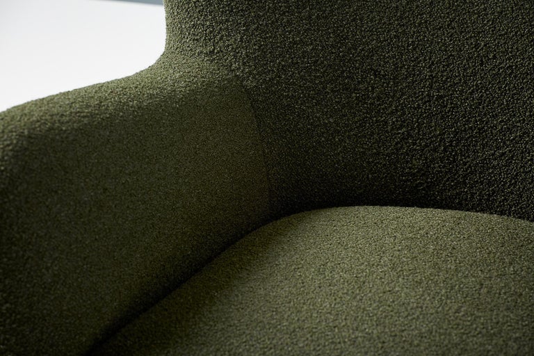 Custom Made RYO boucle Lounge Chair For Sale at 1stDibs | green boucle ...