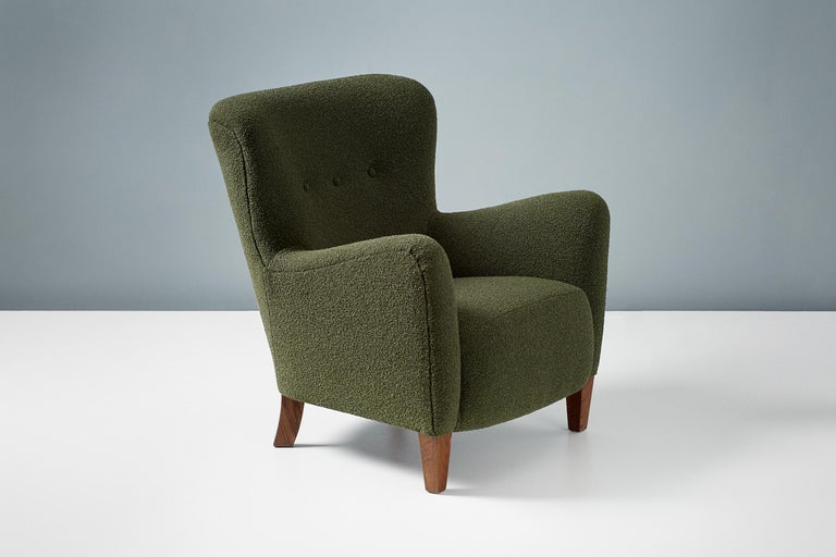 Custom Made RYO Boucle Lounge Chairs For Sale at 1stDibs