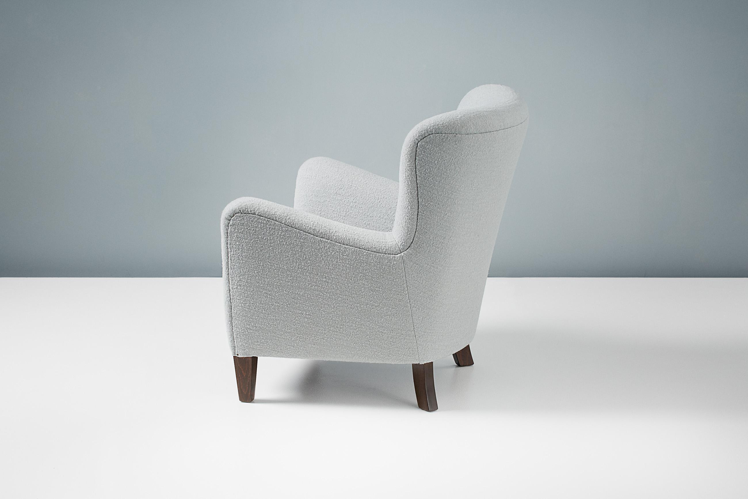 Custom Made RYO wool Lounge Chairs For Sale at 1stDibs