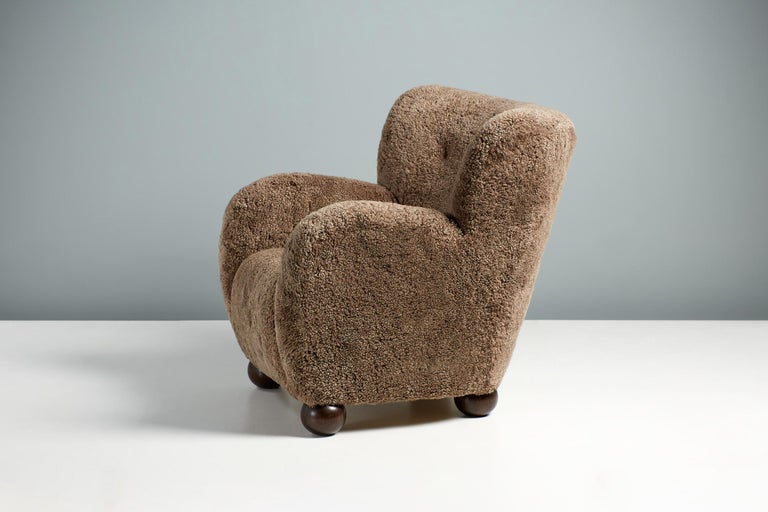 Custom Made Sheepskin Karu Armchair For Sale at 1stDibs