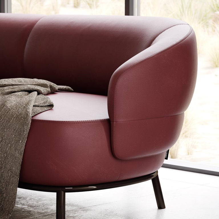 Custom Made Sofa Featuring Horizontal Bands of Haute-Couture Stitching ...